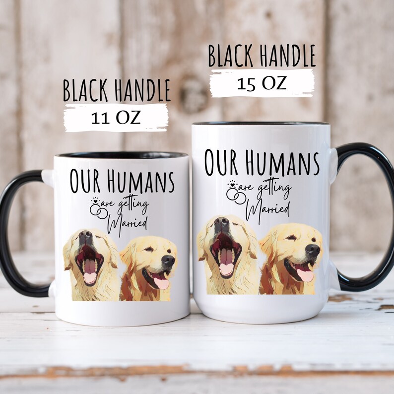 My Humans Are Getting Married Mug, Custom Dog Engagement Gift - Etsy