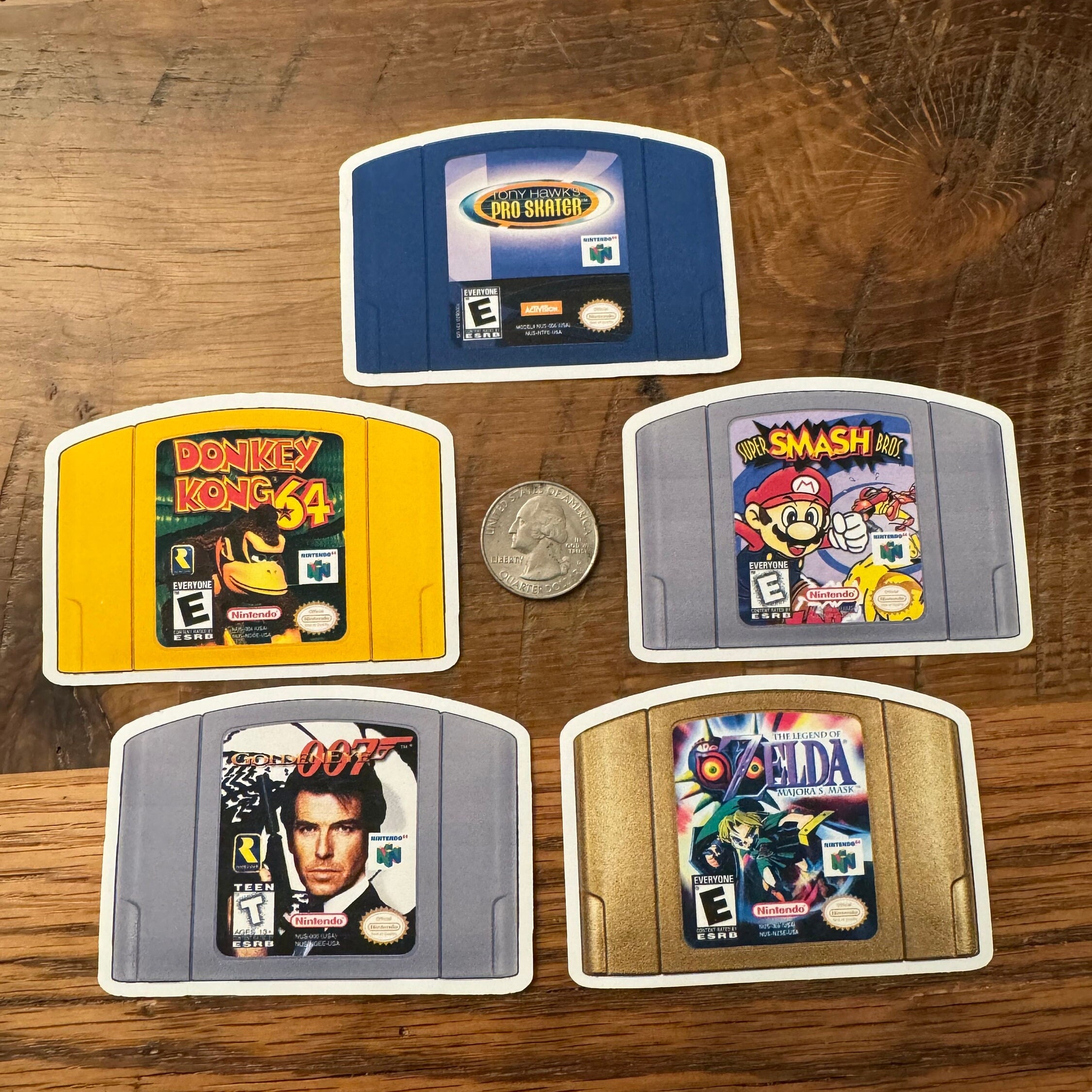 Custom Nintendo 64 Game Cartridge Stickers all N64 Games - Etsy
