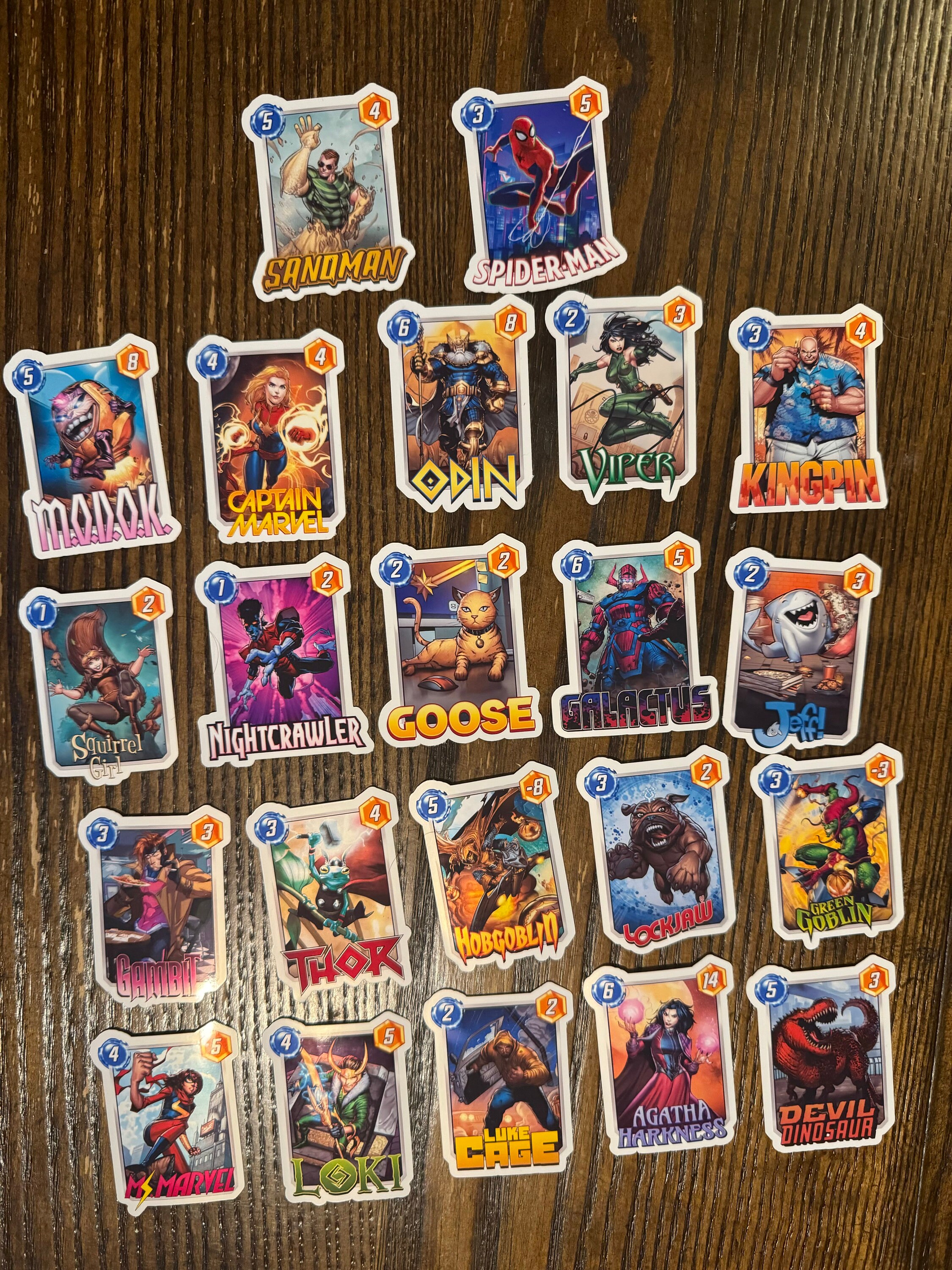Marvel Snap Stickers (pack of 3) - Custom Made Vinyl - Etsy