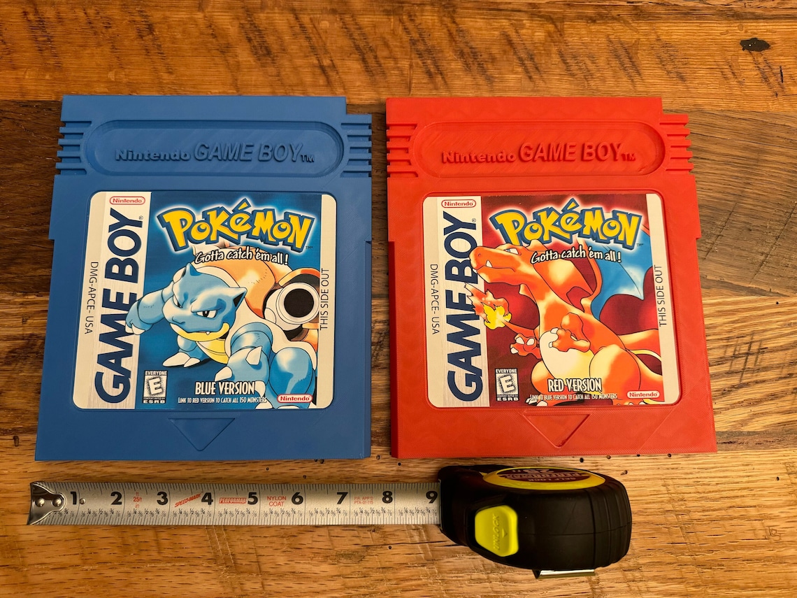 Giant Pokemon Red , Blue , Yellow , Gold Version Gameboy Cartridge ...