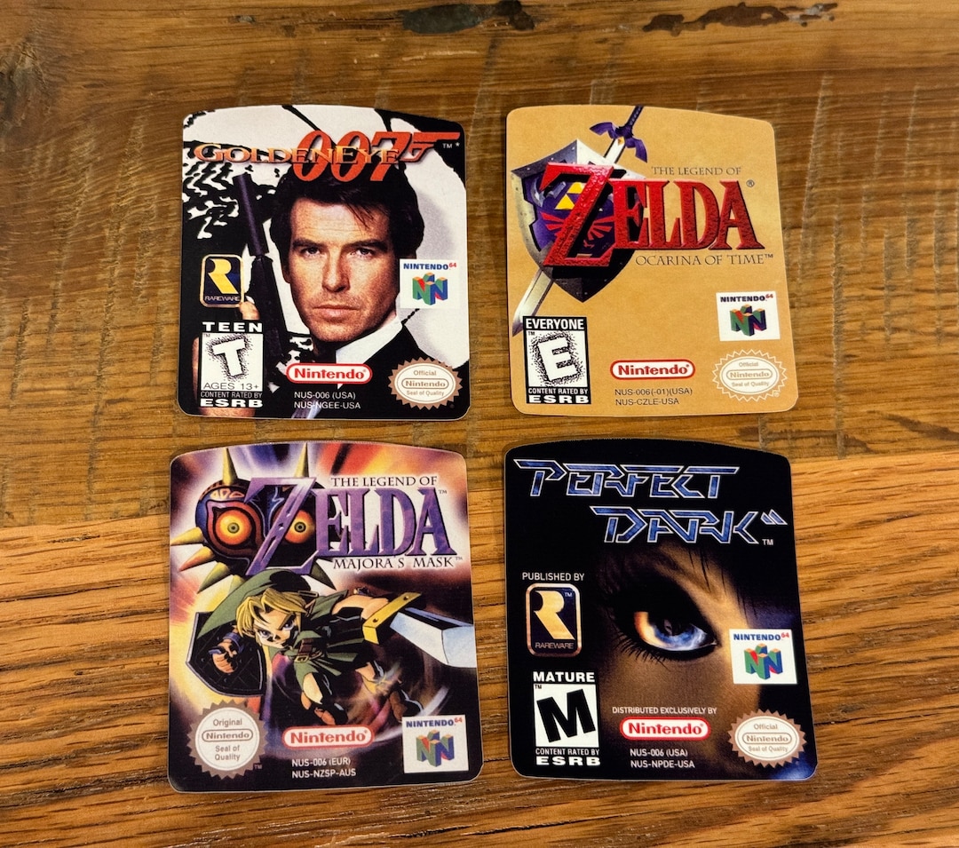 N64 Replacement Label Sticker - Pick Any Game! - Etsy