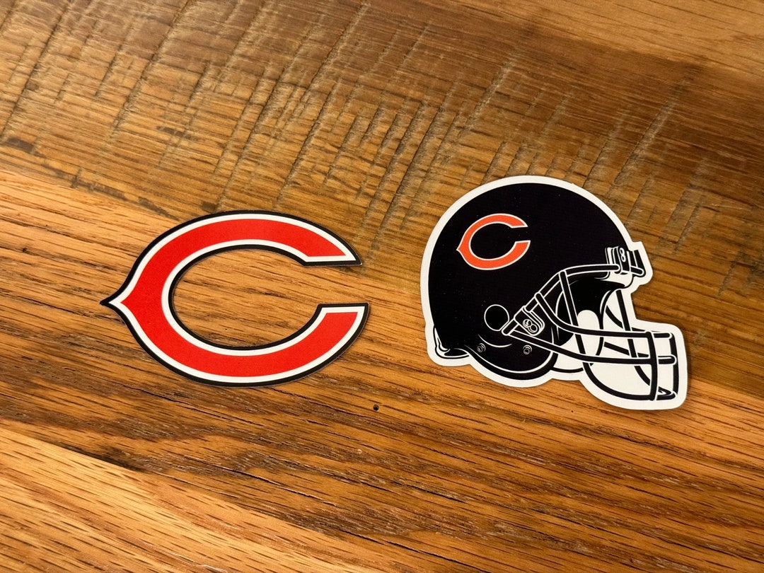 Chicago Bears Sticker Set 2 Custom Made - Etsy