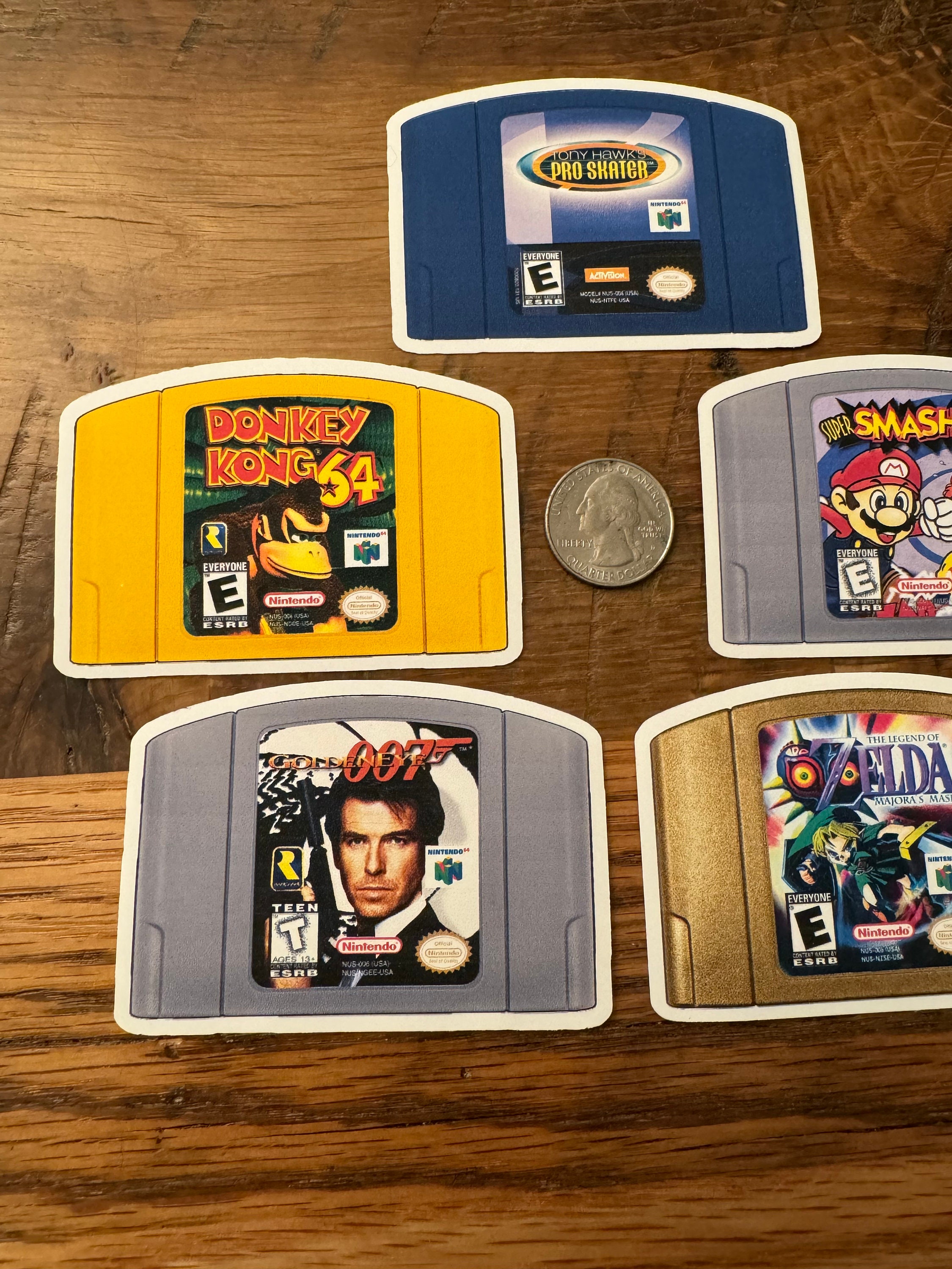Custom Nintendo 64 Game Cartridge Stickers all N64 Games - Etsy