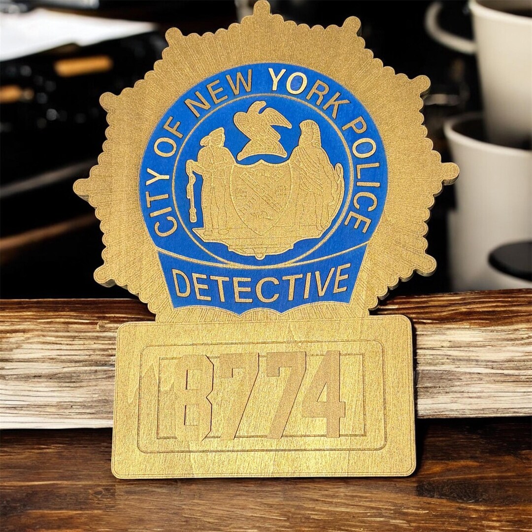 Custom NYPD Detective Wood Shield - Etsy