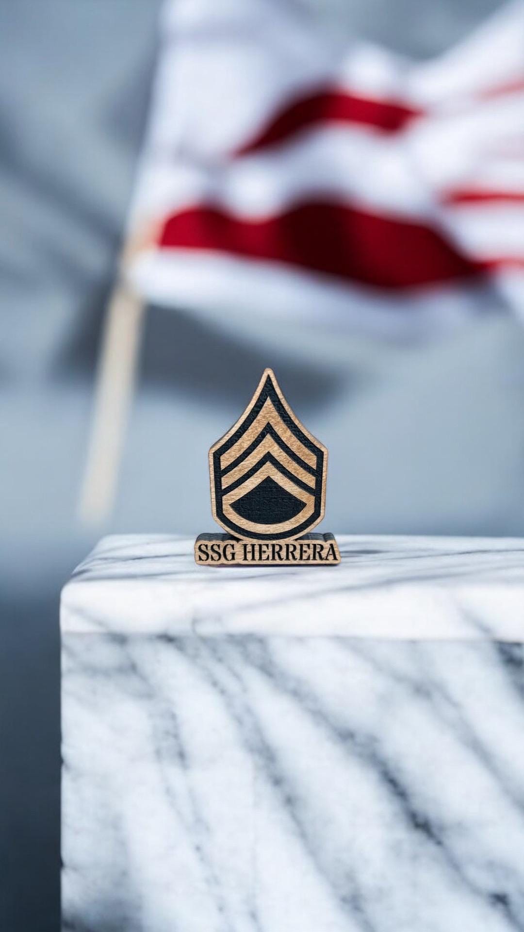 U.S. Army Custom Wood Rank 6 1/2’’ X 5’’ - Etsy