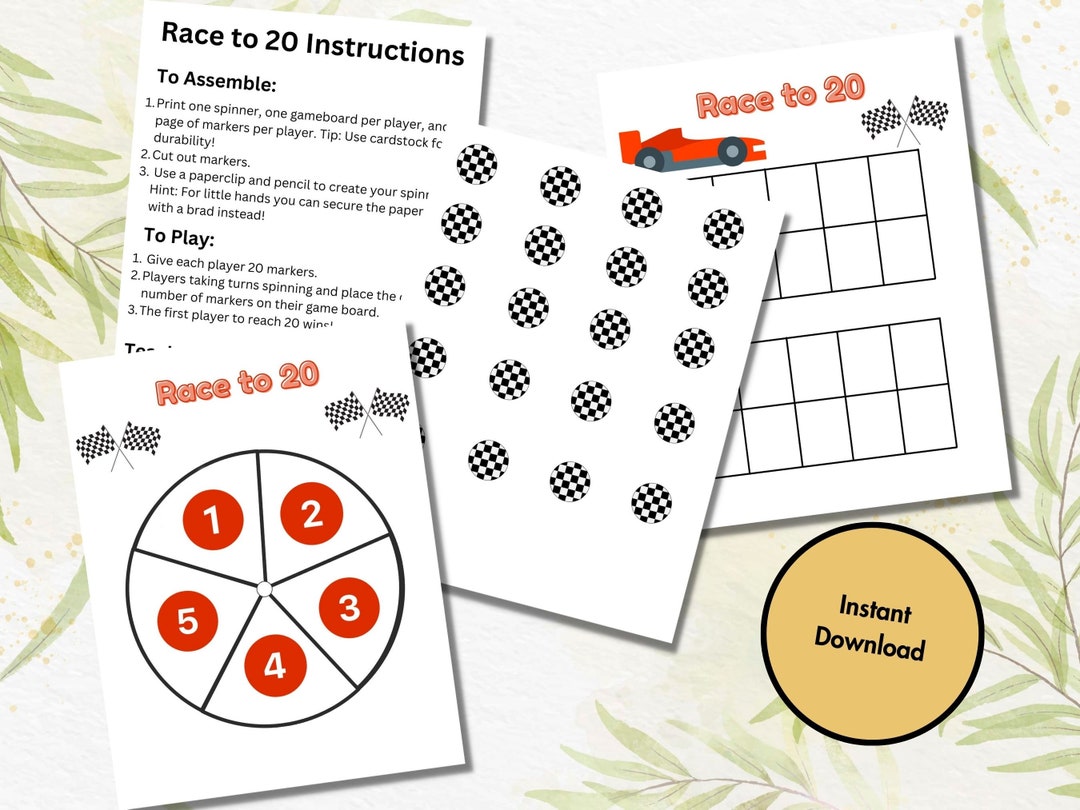 Counting Game Math Game Number Sense Kindergarten Preschool Instant ...