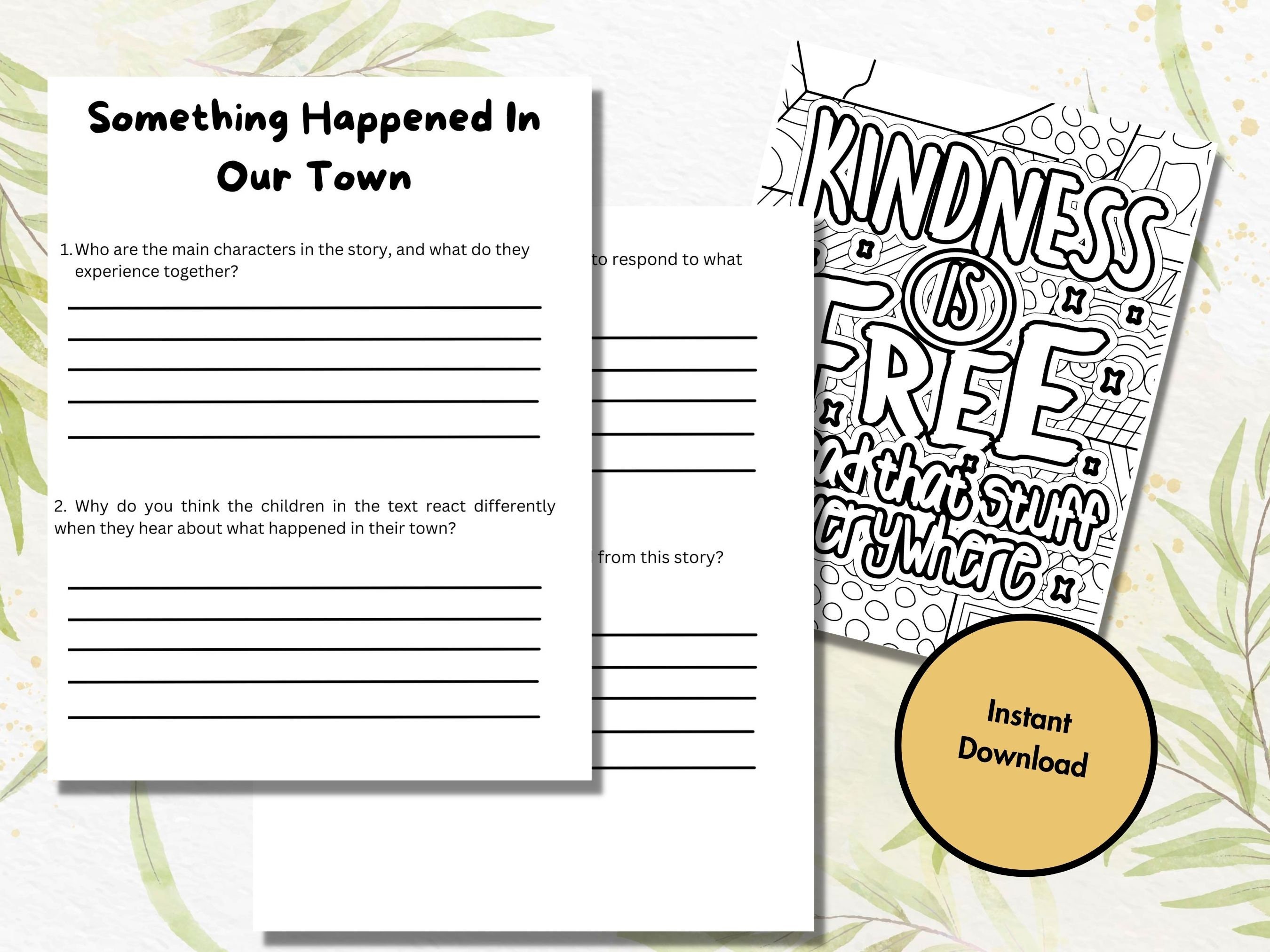 Elementary Reading Comprehension Instant Download Racism Comprehension ...
