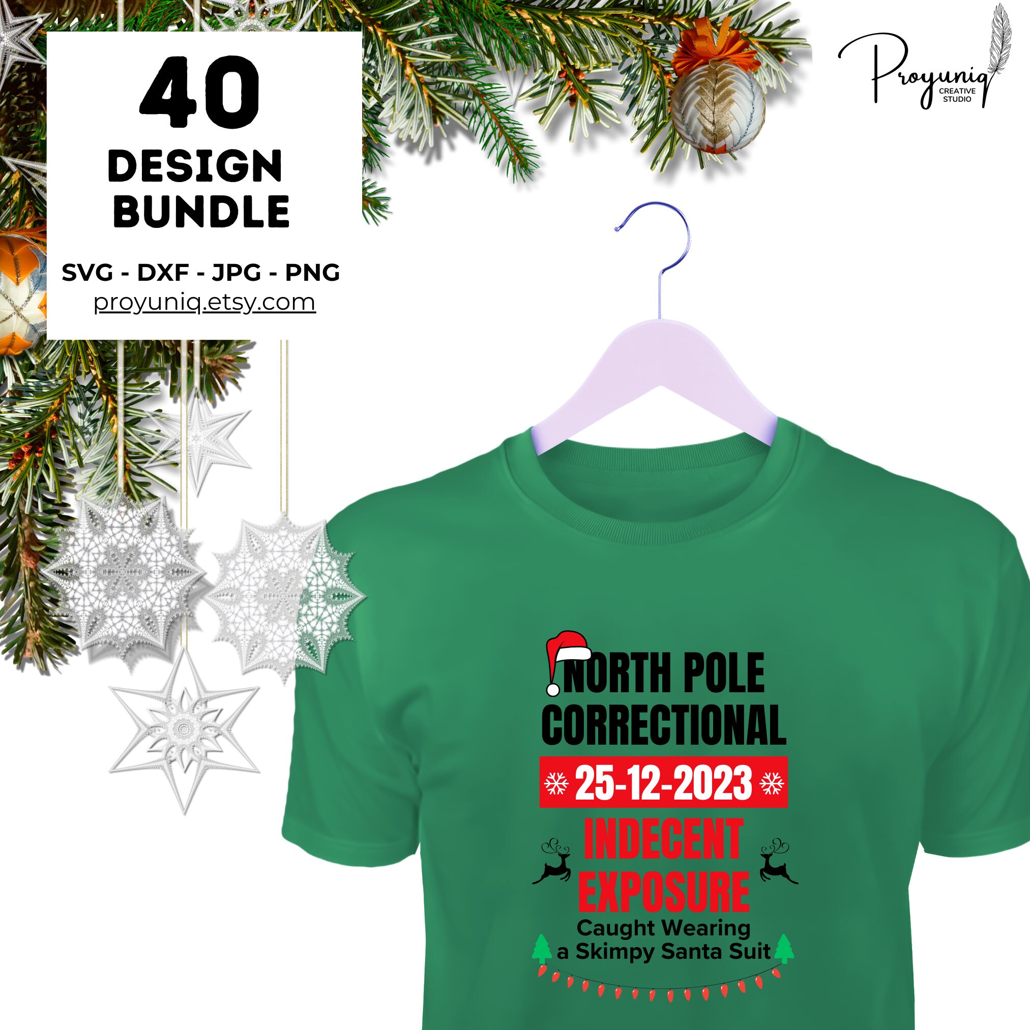 Christmas Svg Bundle, Funny Christmas Png, North Pole Correctional Svg ...