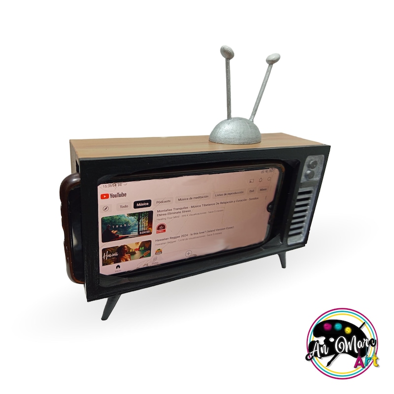 Retro Tv Phone Stand - Etsy