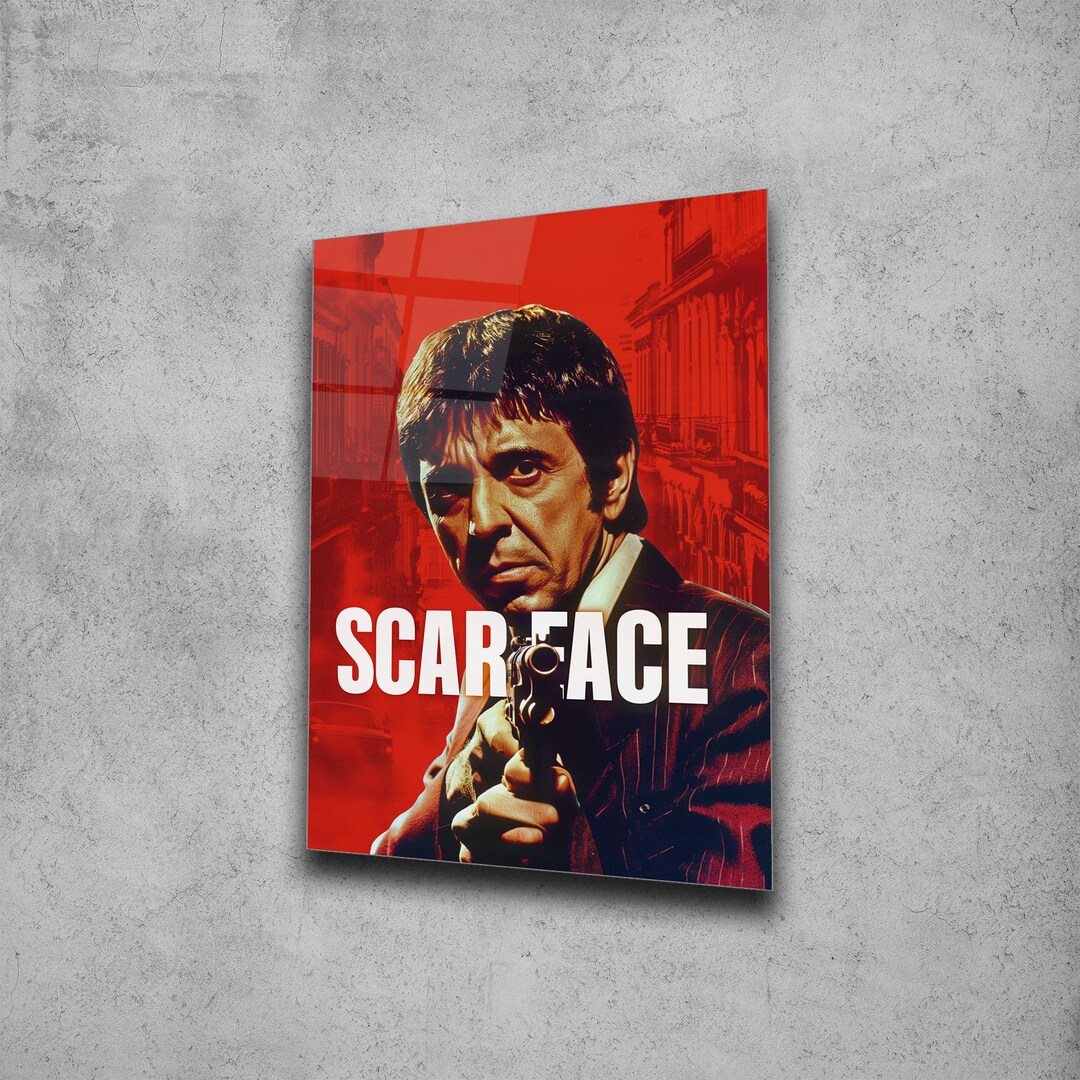 Scarface Wall Art , Tempered Glass Wall Art , Glass Printing , High ...