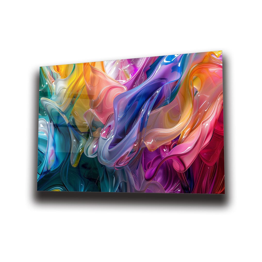 Colorful Glass Wall Art , Tempered Glass Wall Art , Glass Printing ...
