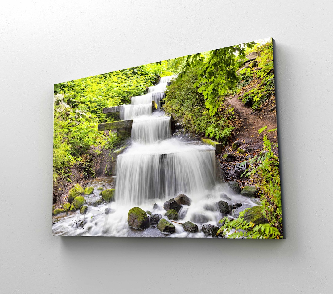 Waterfall Wall Art , Tempered Glass Wall Art , Glass Printing , High ...