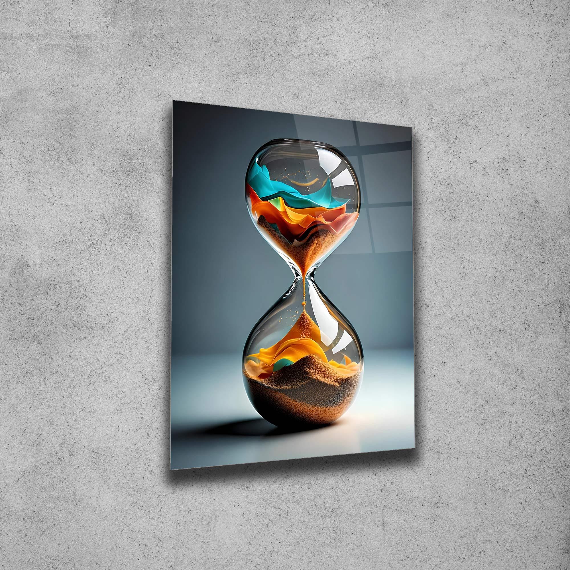 Hourglass Wall Art, Tempered Glass Wall Art, Glass Printing, High ...