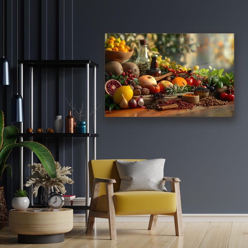 Kitchen Wall Art , Tempered Glass Wall Art , Glass Printing , High ...