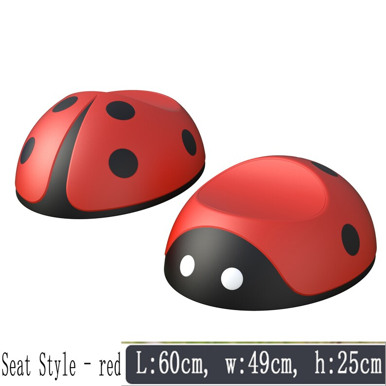 Seven Star Ladybug Sculpture Chair Kindergarten Scenic Area Courtyard ...