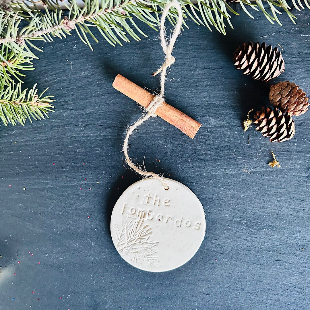 Customizable Christmas Ornament Polymer Clay Decorations - Etsy