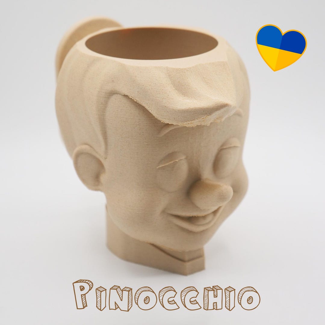 Pinocchio Planter Cute Pinocchio Plant Pot From Wood Bio Plastic - Etsy