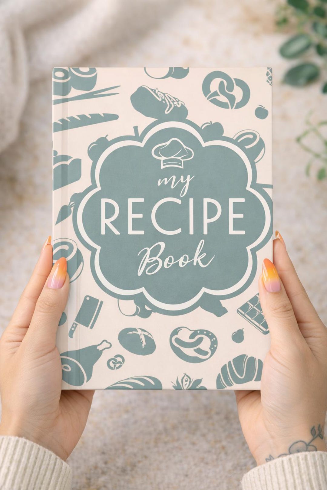 Recipe Journal, Blank Cookbook Notebook, Custom Recipe Book, Kitchen ...