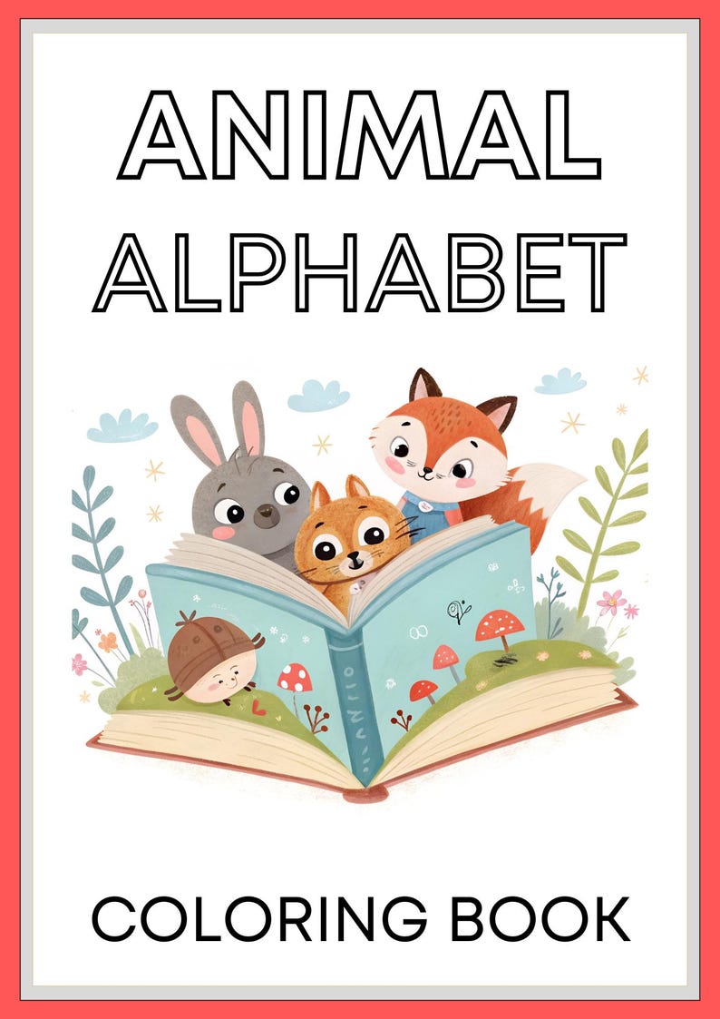 Animal Alphabet Tracing and Coloring Book for Kids – Fun A-Z Animals ...