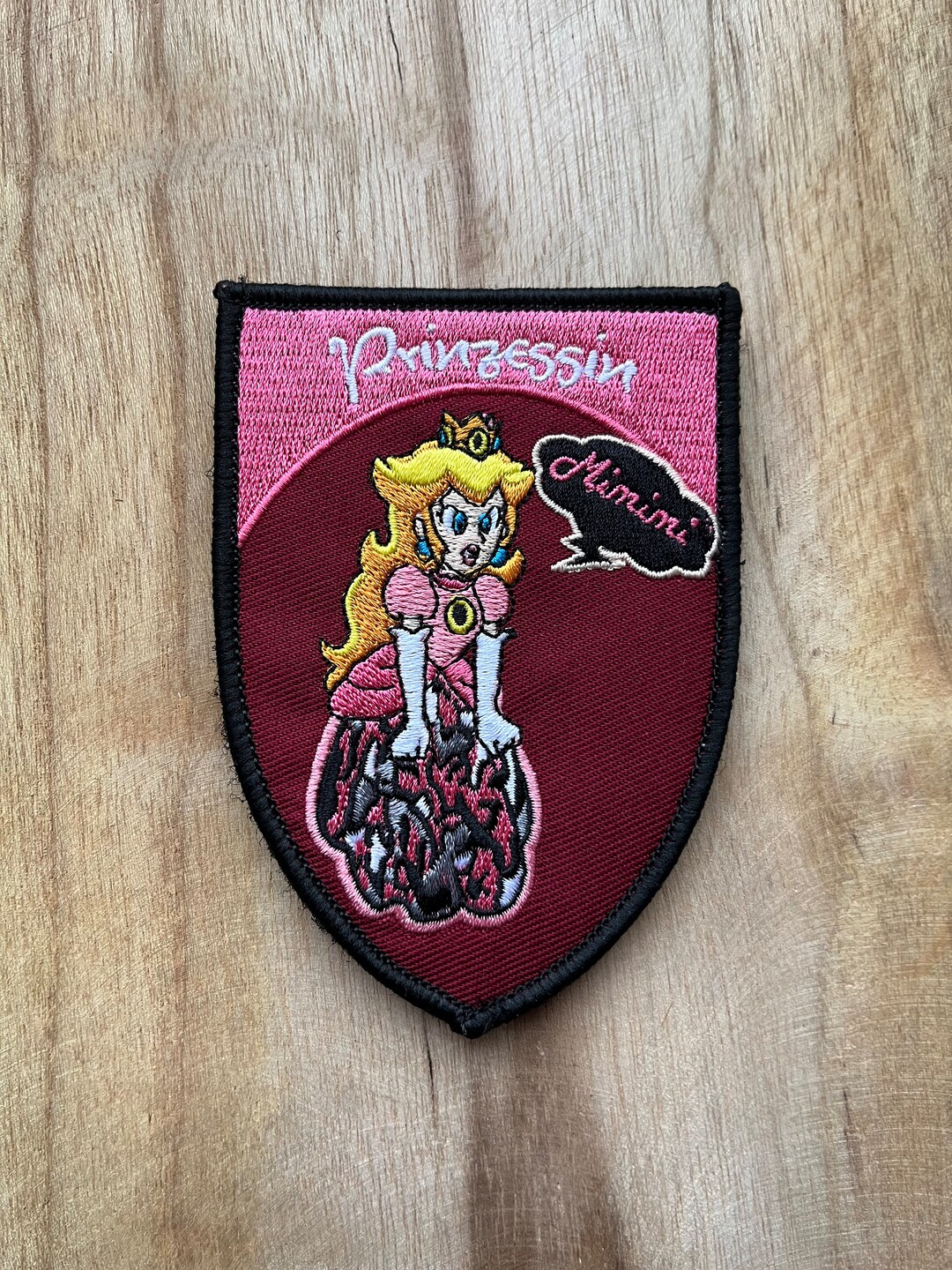 Patch With Velcro Patch Badge Patches Princess Peach Princess Peach Mario Bros. Pink Pink Mimimi ...