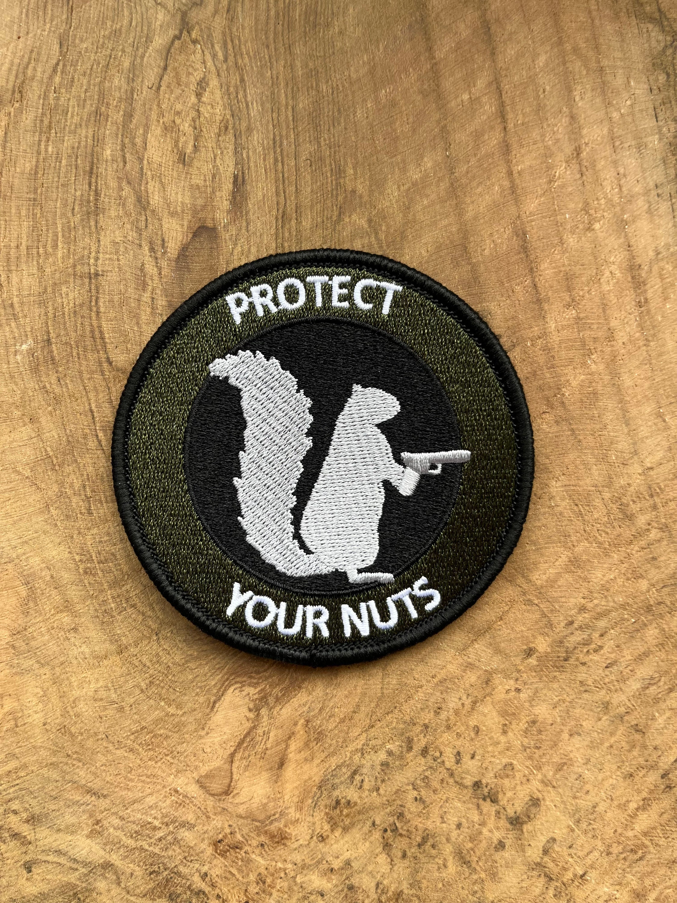 Patch Badge Patch Squirrel Protect Your Nuts Take Care of Your Nuts - Etsy