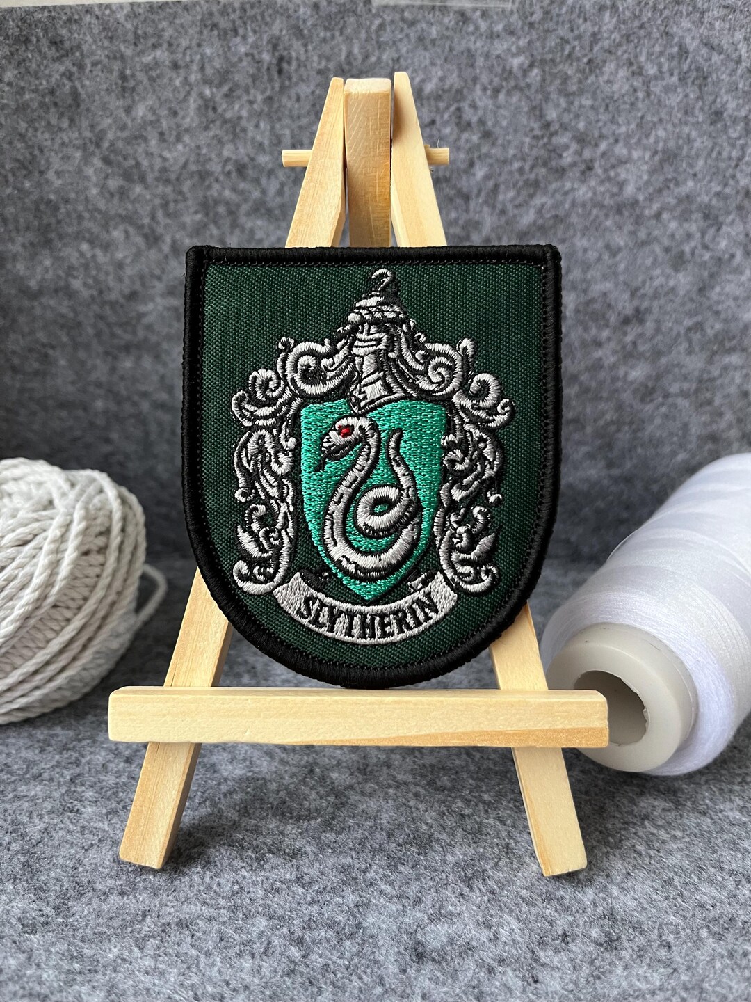 Patch With Velcro Badge Slytherin Snake - Item No.: K-0066 - Etsy