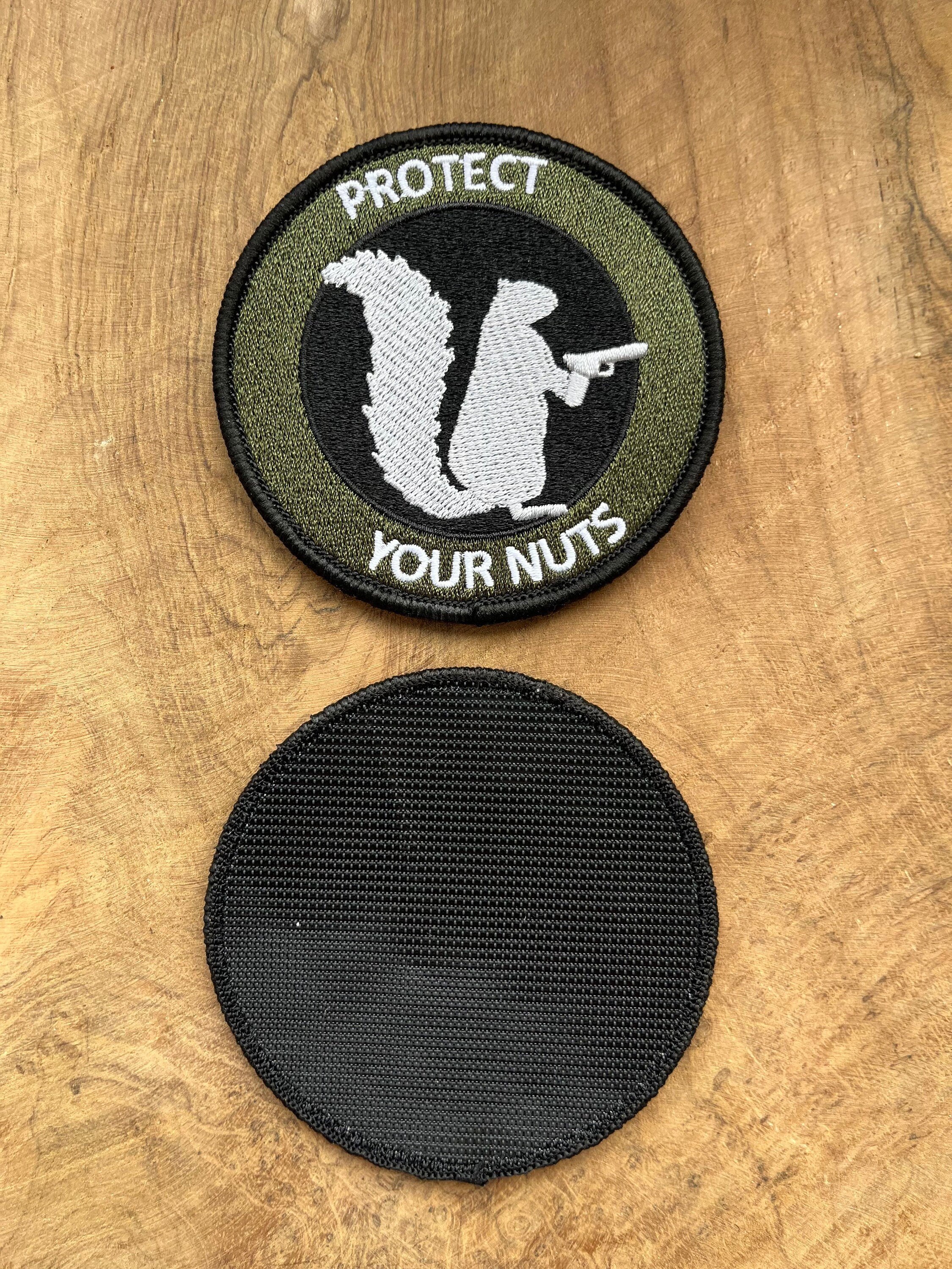 Patch Badge Patch Squirrel Protect Your Nuts Take Care of Your Nuts - Etsy