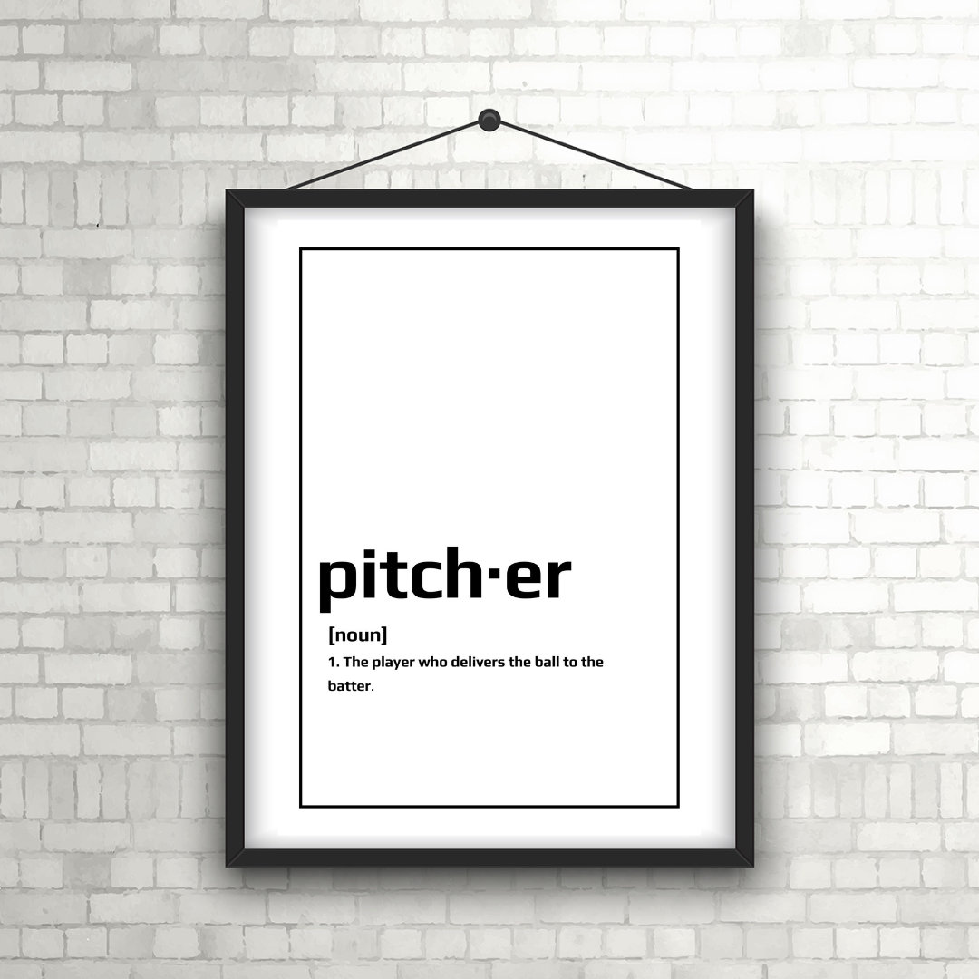 Pitcher Definition Printable Poster - Digital Download - Etsy