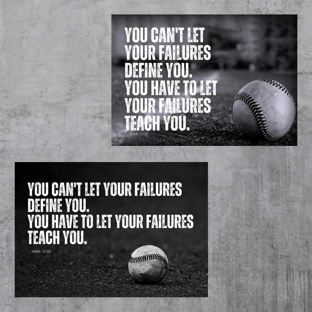 Derek Jeter Quote Poster - Digital Download Printable - 2 Versions of ...