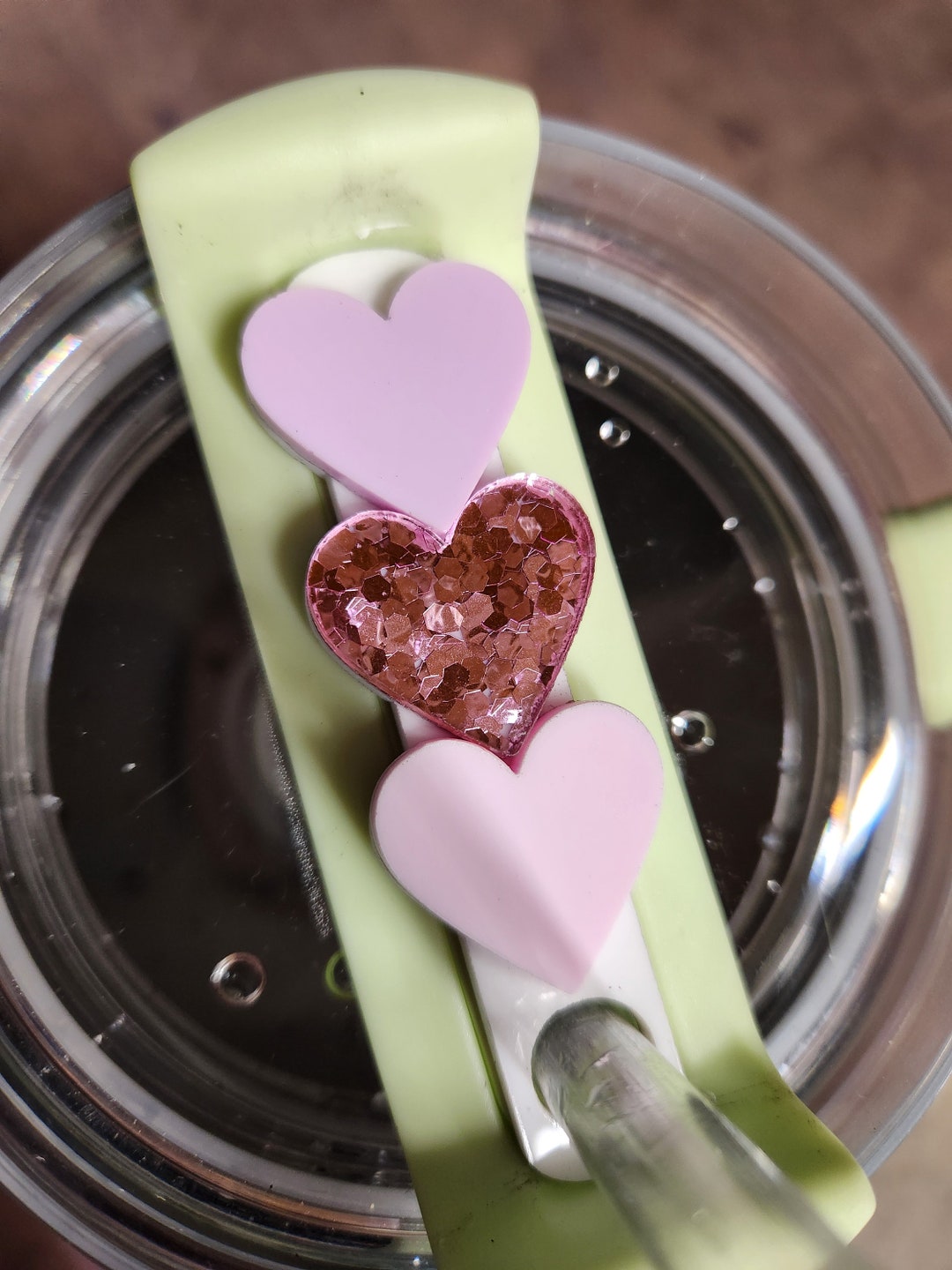 Stacking Hearts Cup Topper - Etsy