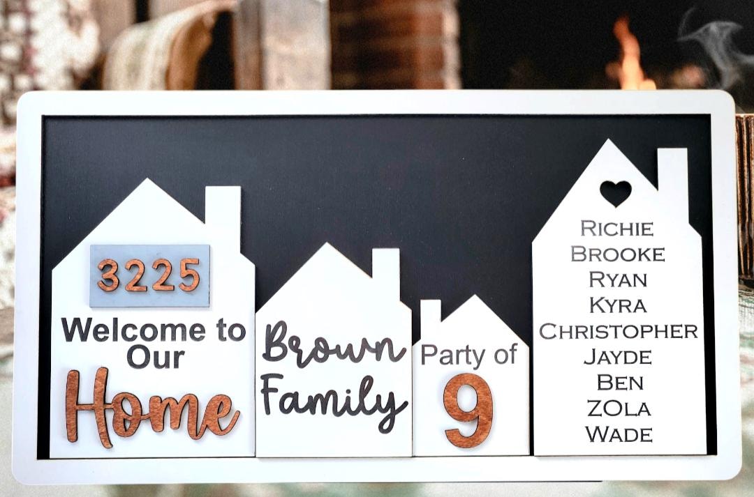 Personalized Family Home Sign - Etsy