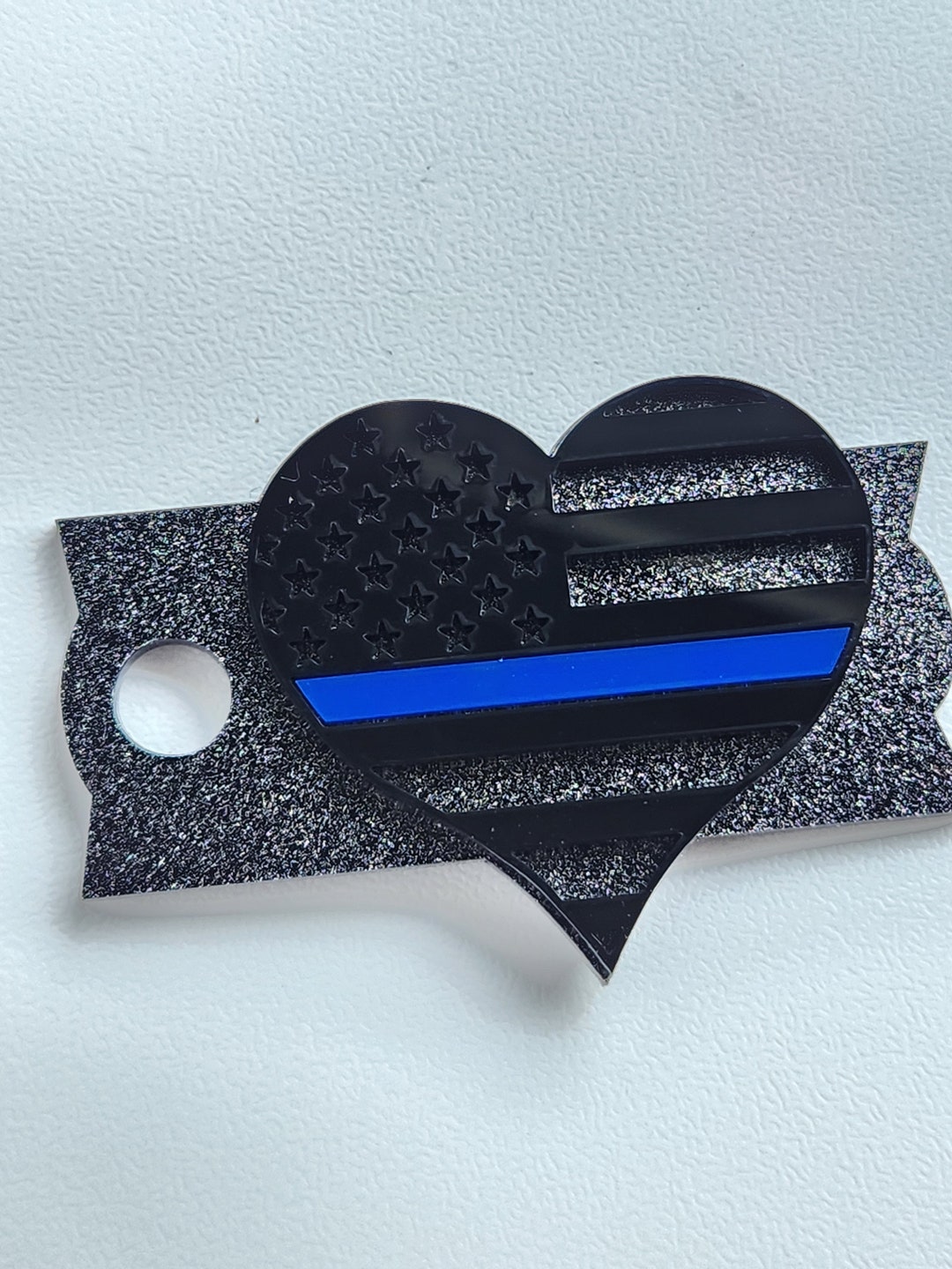 Thin Blue Line Cup Topper - Etsy