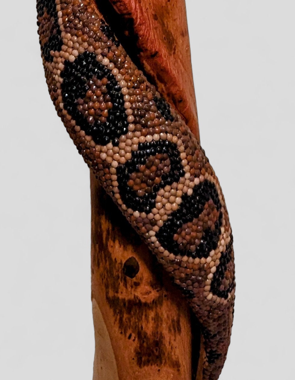 Hand Carved and Beaded Rattlesnake - Etsy