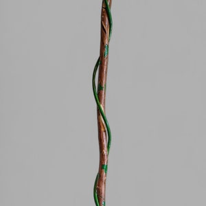 Hand Painted Walking Stick- Vine With Growing Ivy - Etsy