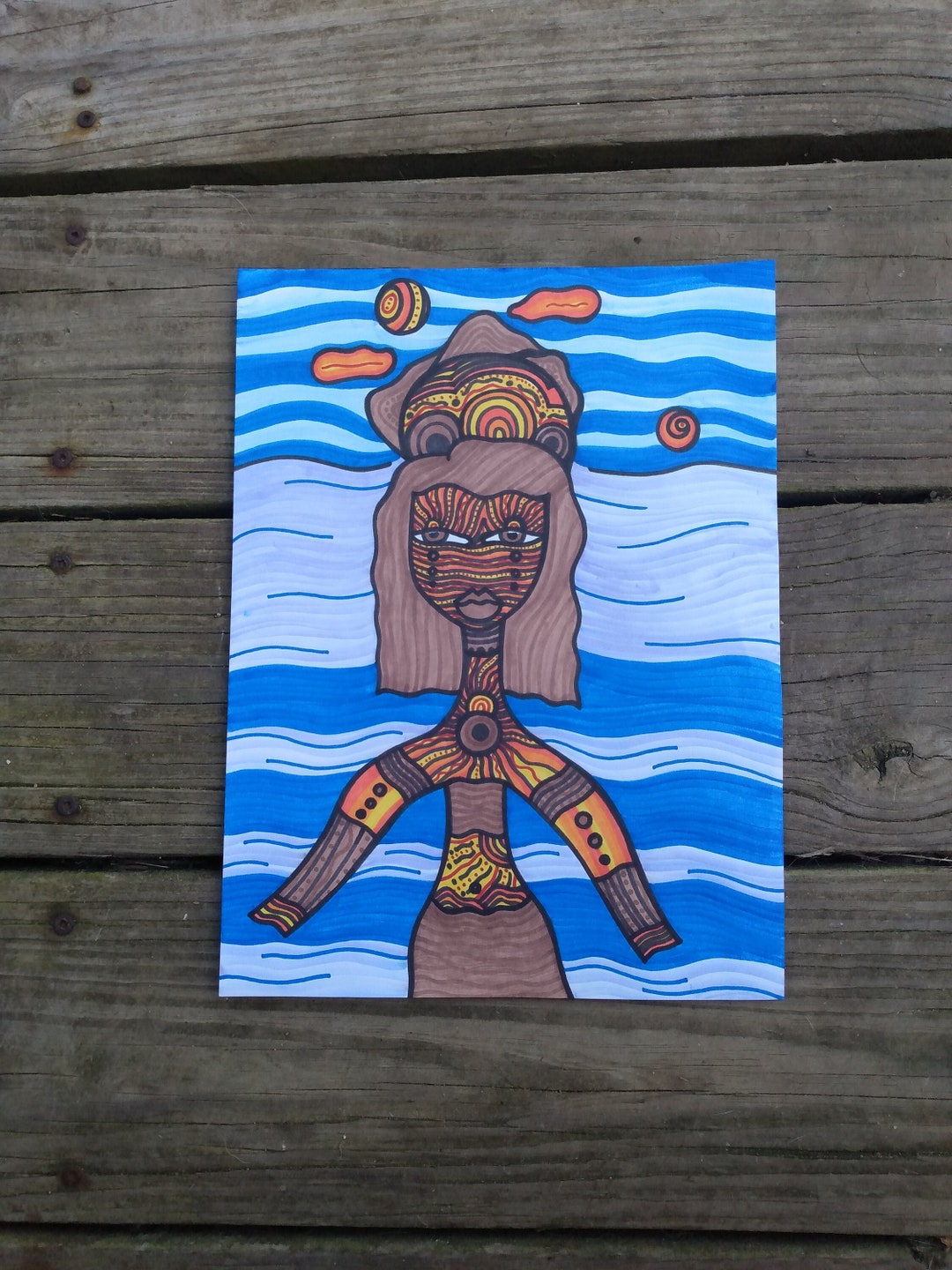 A Handmade Marker Drawing Named lucina - Etsy