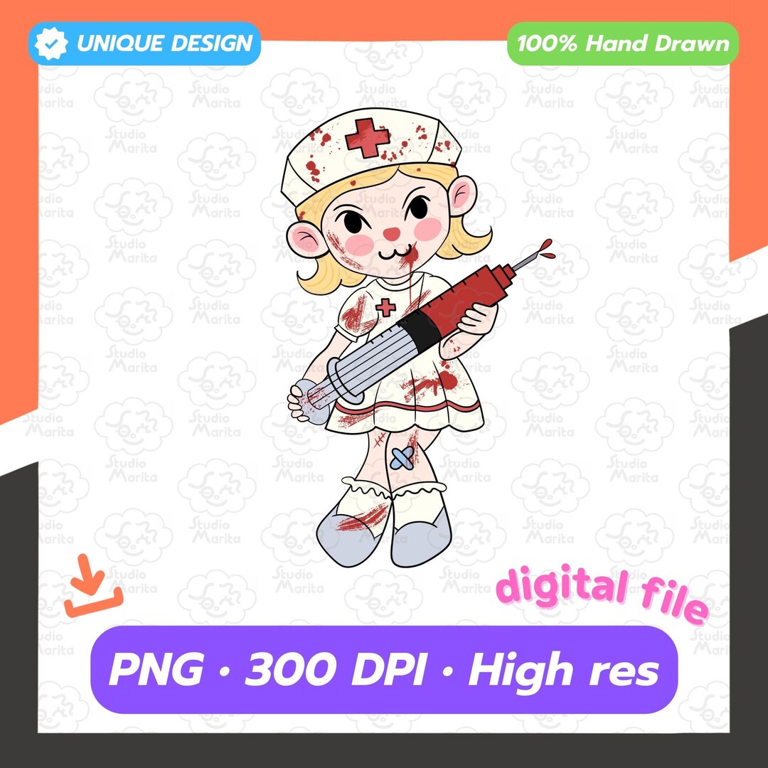 Cute Ghost Nurse, Boo Nurse, Nurse Png, Nurseful, Horrorful, Kawaii ...