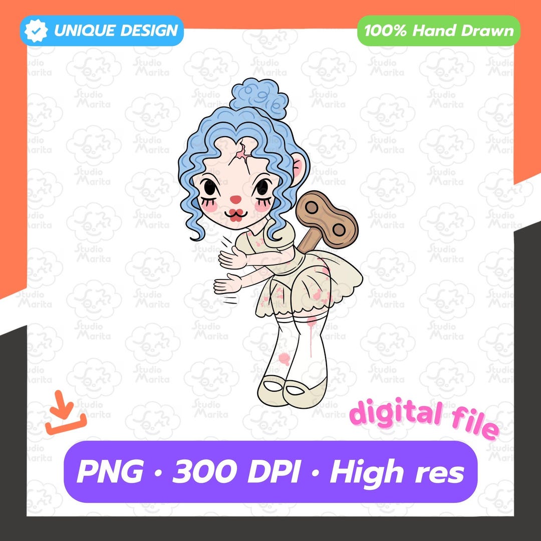 Wind-up Doll Ghost, Wind-up Girl, Doll Girl, Horrorful, Kawaii Doll Png ...