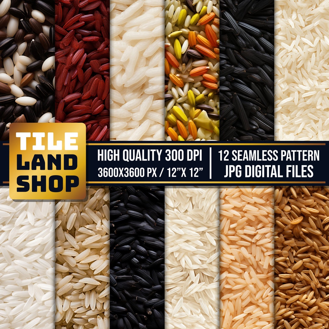 Rice Pattern, Rice Background, Rice Grain, Rice Texture, Digital Print ...