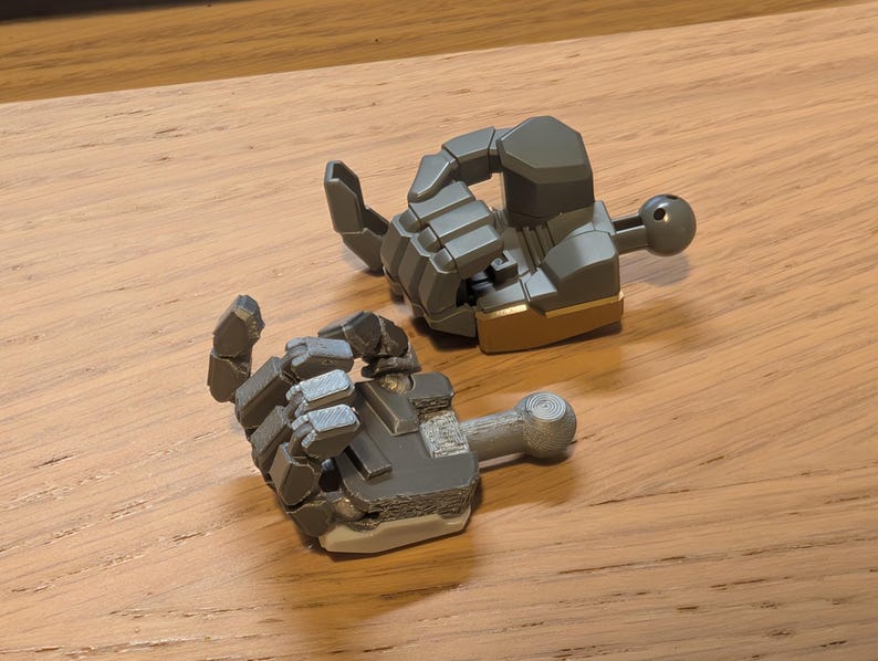 1/48 Mega Size Unicorn Mecha Hand Full Movement Joints, 3D Printed - Etsy