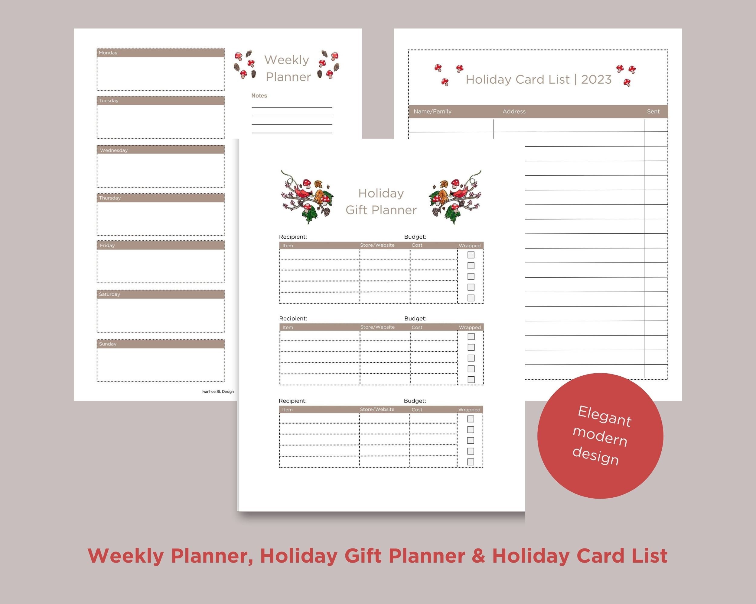 Christmas Planner Printable, Holiday Planner, Printable Holiday, Happy ...