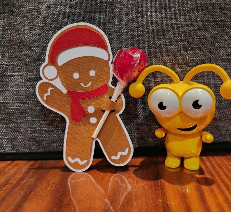 Christmas Gingerbread Man Lollipop Holder - Etsy