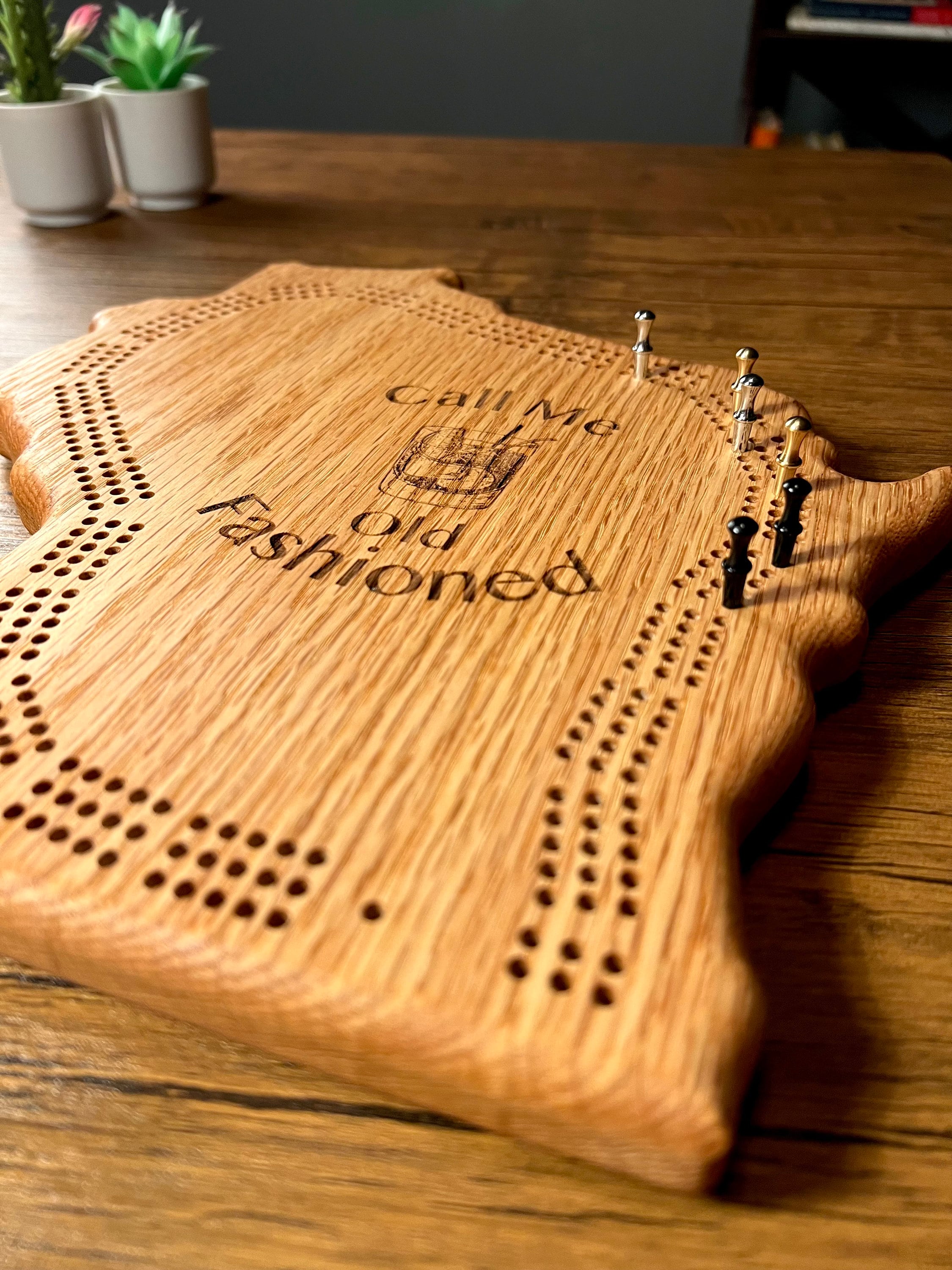 Wisconsin Shaped Cribbage Board Cribbage Tournament Board Game Family ...