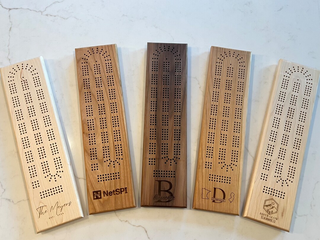 Personalized Cribbage Board With Peg Storage Custom Cribbage Board ...