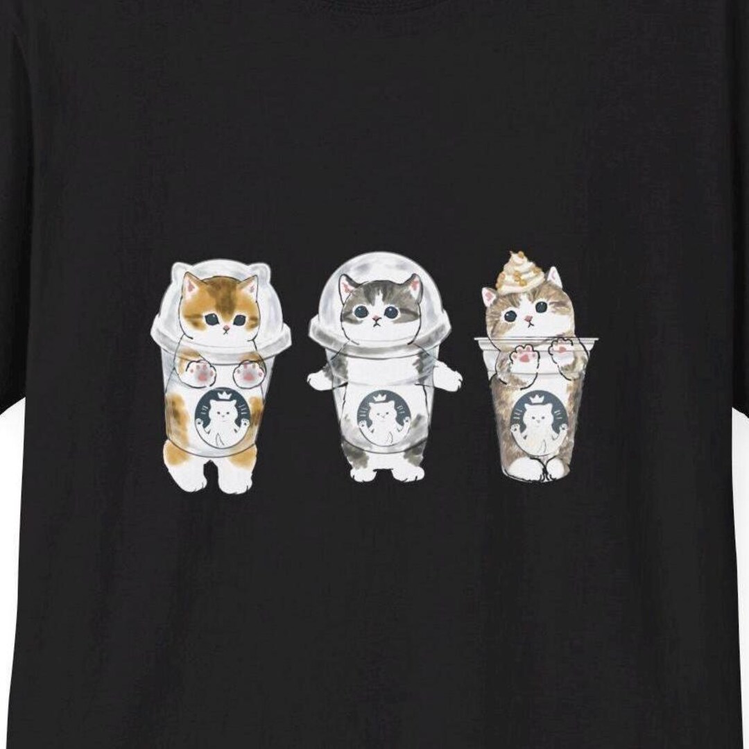 Mofusand Coffee Cats T-shirt, Cat Shirt, Cute Cats - Etsy