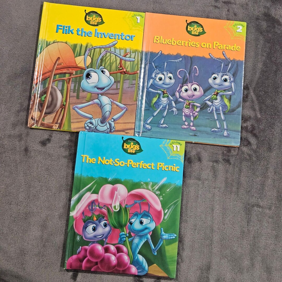 Disney Pixar A Bugs Life Childrens Books Set of 3 Flik the Inventor - Etsy