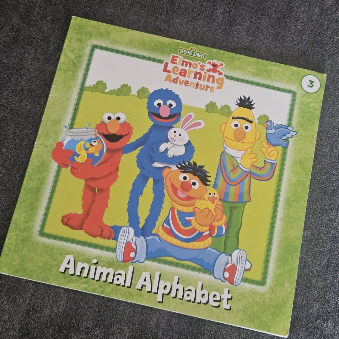 Sesame Street Elmo's Learning Adventure Animal Alphabet Paperback - Etsy