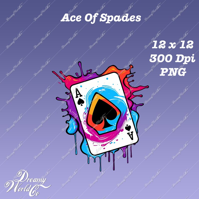 Ace of Spades Clipart,ace of Spades Png,t-shirt Design ,sublimation Png ...