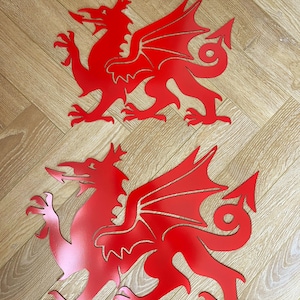 Welsh Dragon Metal Wall Art - Etsy