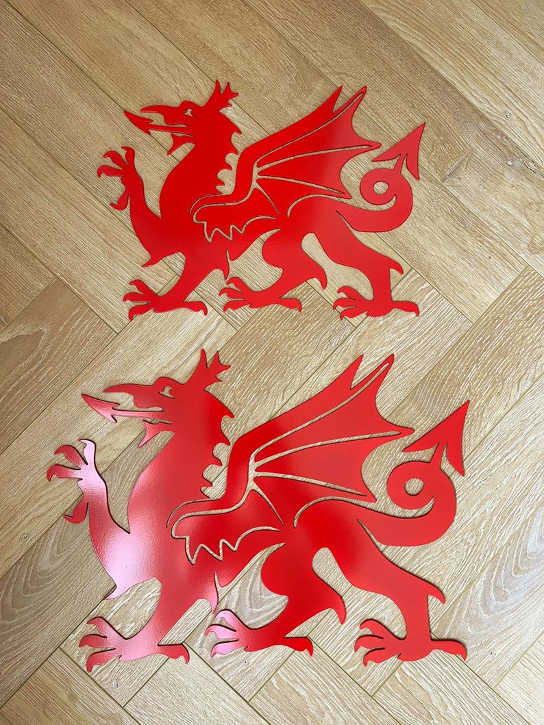 Welsh Dragon Metal Wall Art - Etsy