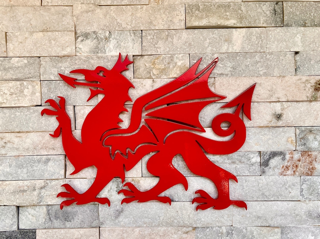 Welsh Dragon Metal Wall Art - Etsy